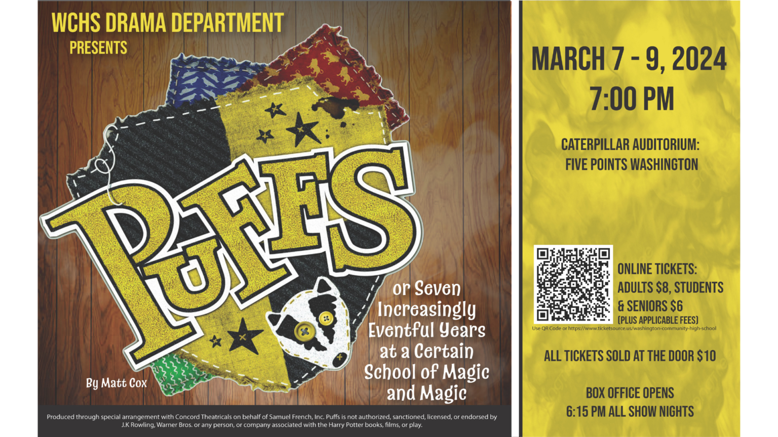 WCHS Drama Department Presents Puffs | Five Points Washington